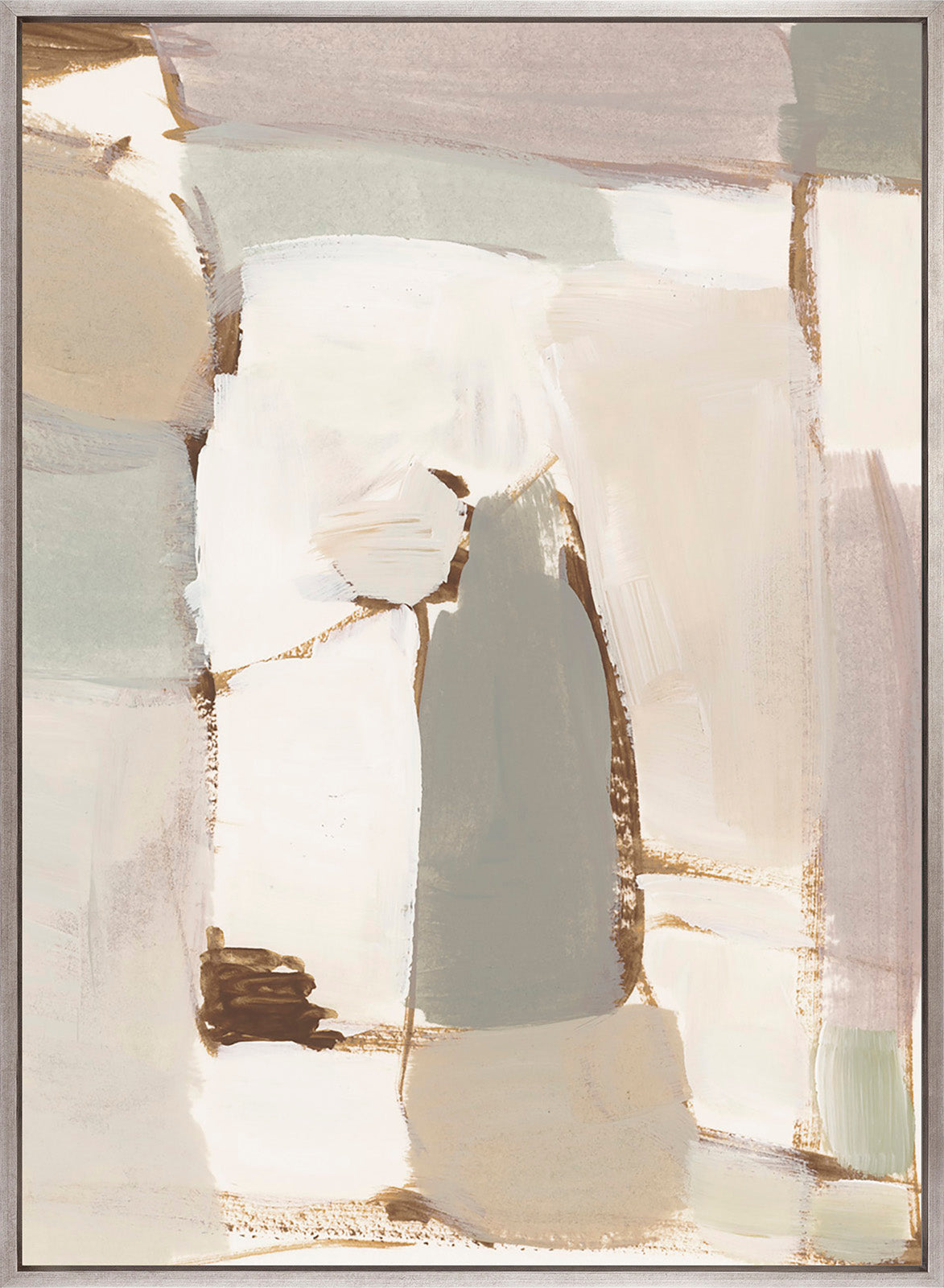 Cali Abstract Form VI Framed Canvas Art | Designer Boys