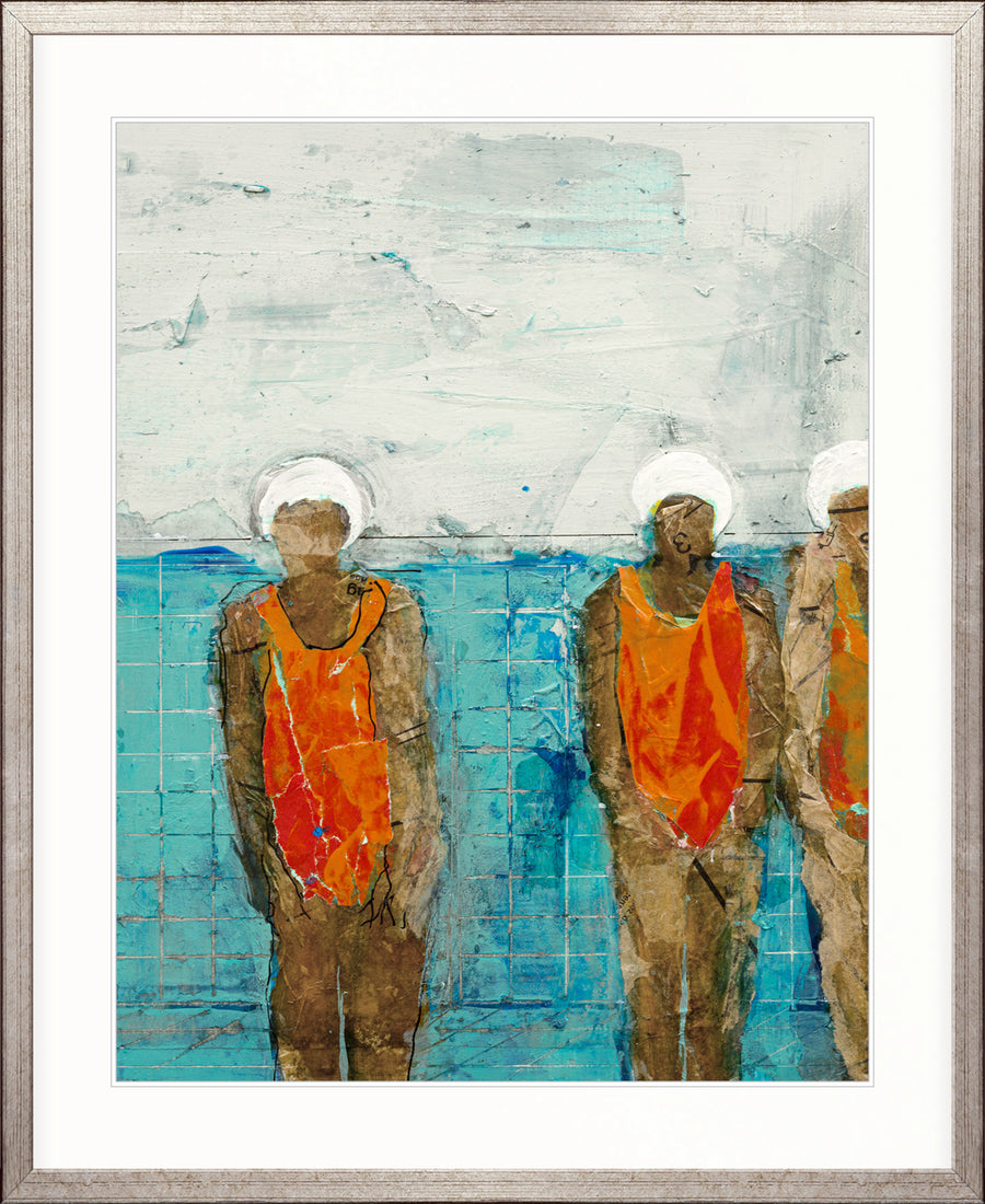 The Divers I Framed Art Print | Designer Boys