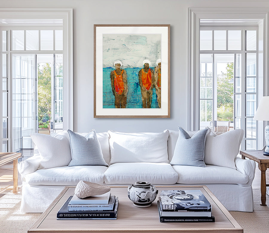The Divers I Framed Art Print | Designer Boys